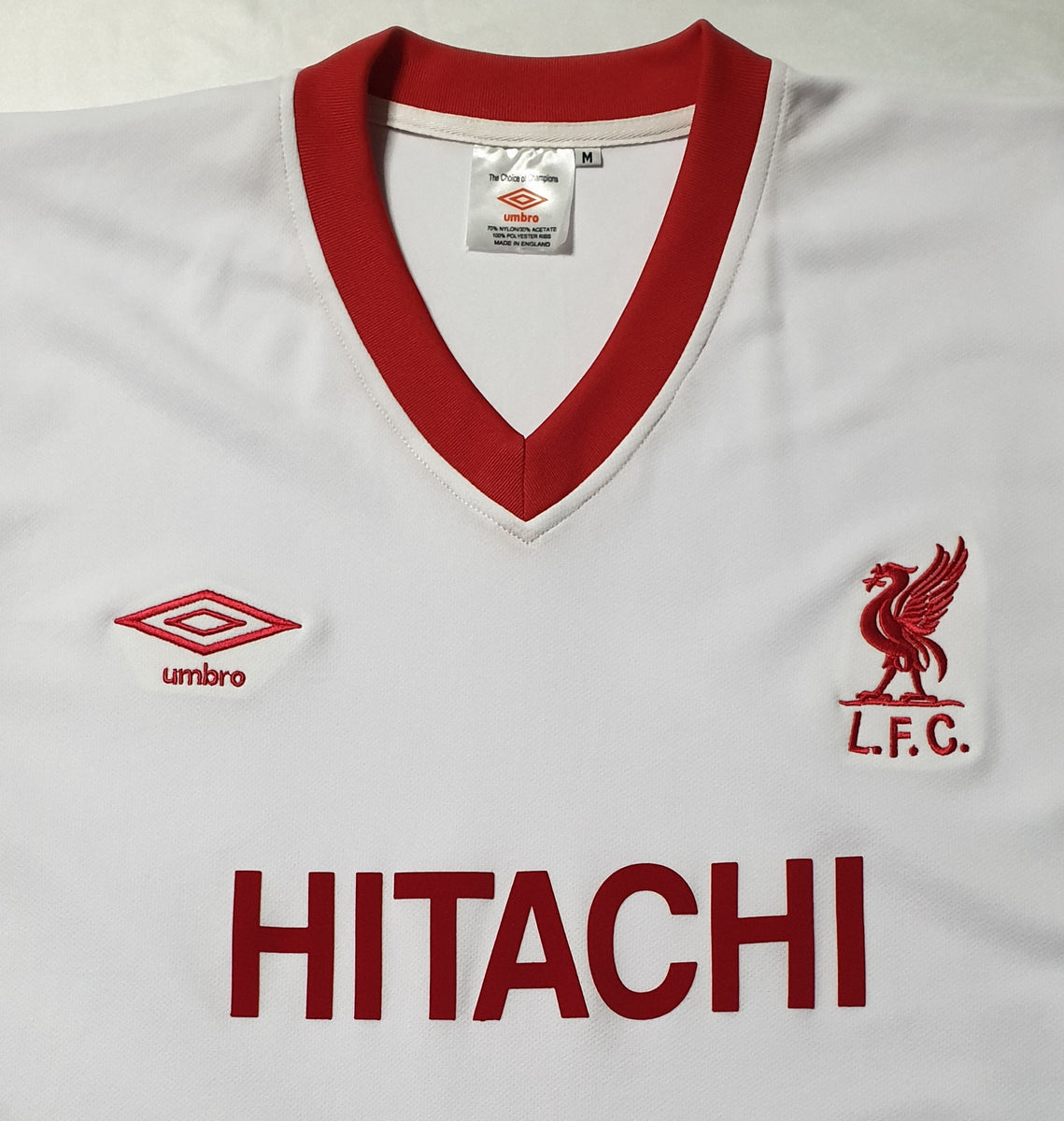 LIVERPOOL 1980 AWAY HITACHI RARE VINTAGE JERSEY RETRO FOOTBALL SHIRT ...
