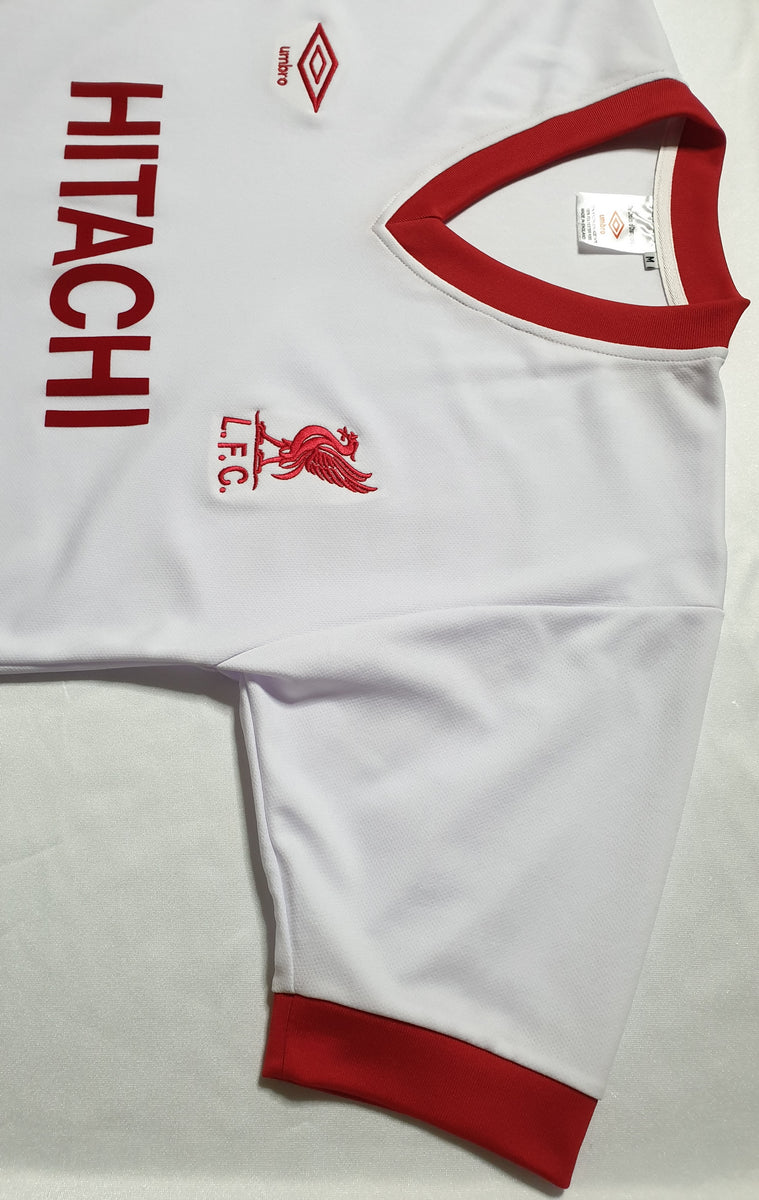 LIVERPOOL 1980 AWAY HITACHI RARE VINTAGE JERSEY RETRO FOOTBALL SHIRT ...